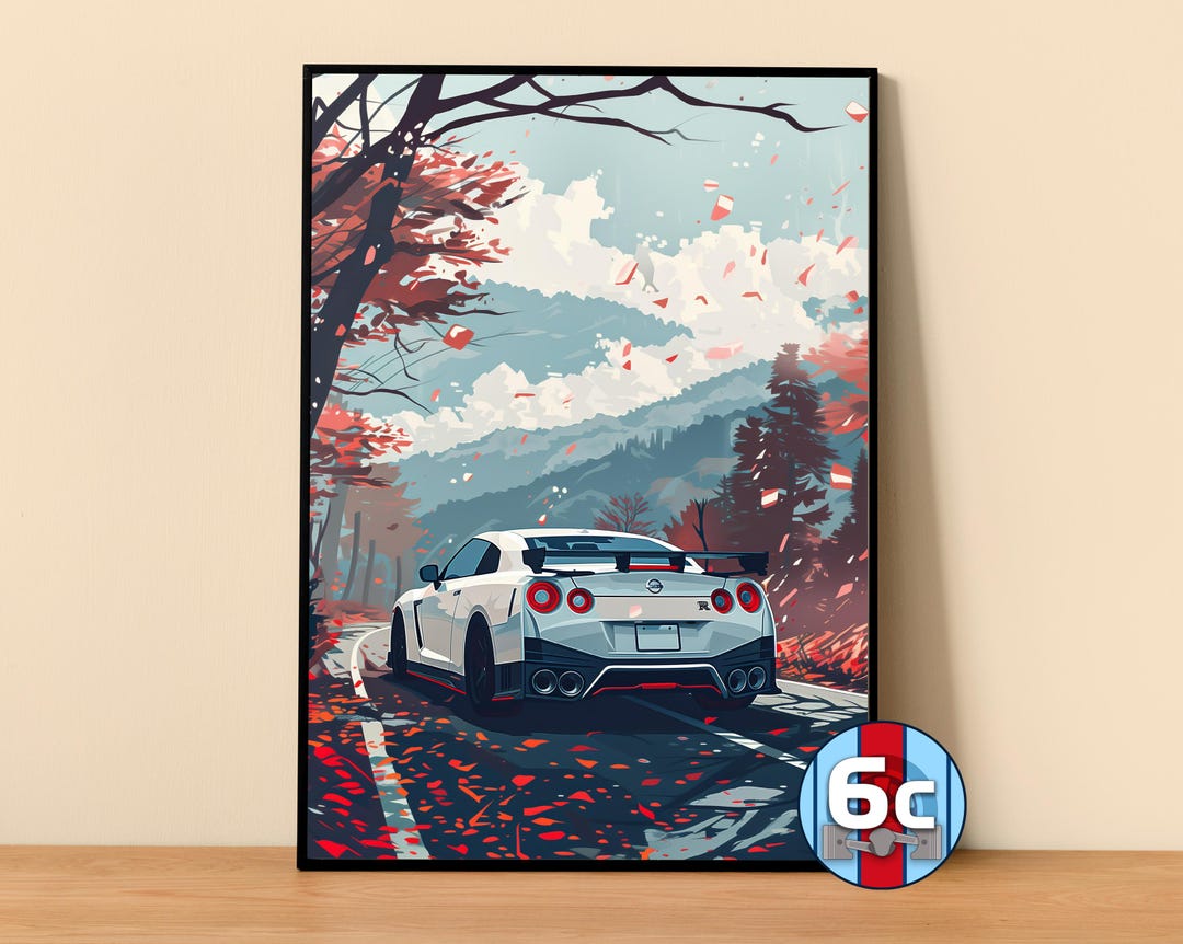 Nissan Poster | GT-R R35 Poster #5200.6 | JDM Wall Decor | JDM Art ...
