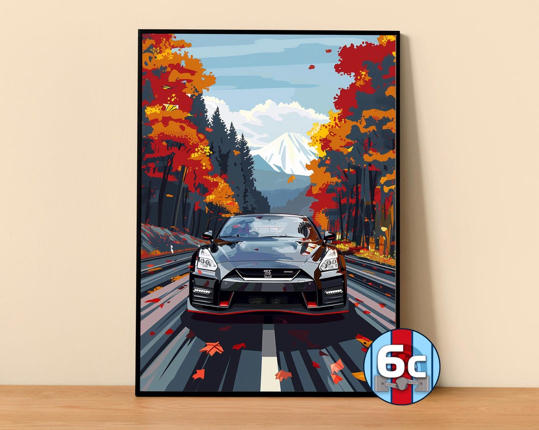 Nissan Poster | GT-R R35 Poster #5200.7 | JDM Wall Decor | JDM Art ...
