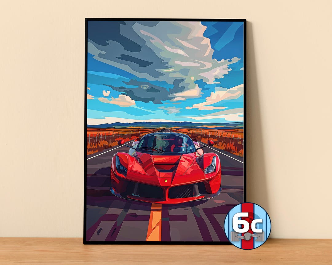 Ferrari Poster | Laferrari Poster #5100.0 | Ferrari Wall Decor ...