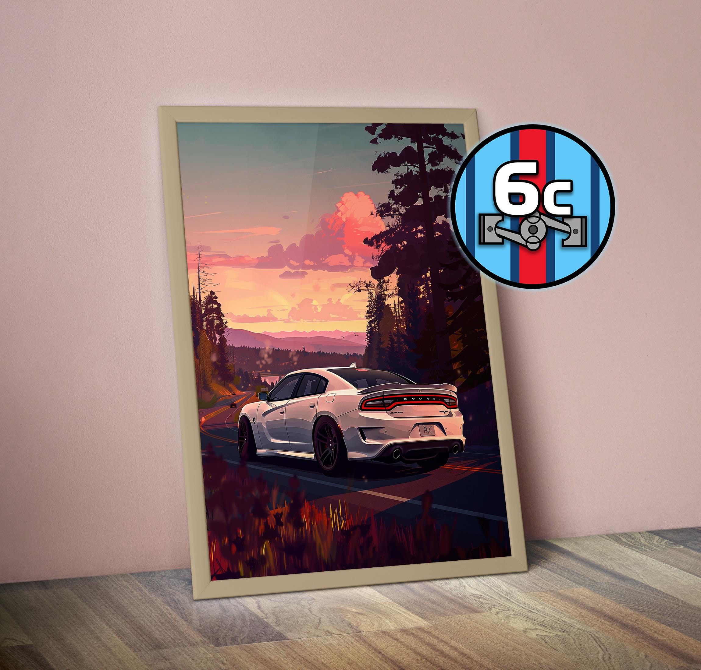 Dodge Poster | Charger SRT Hellcat Poster #5312.5 | Dodge Wall Decor ...
