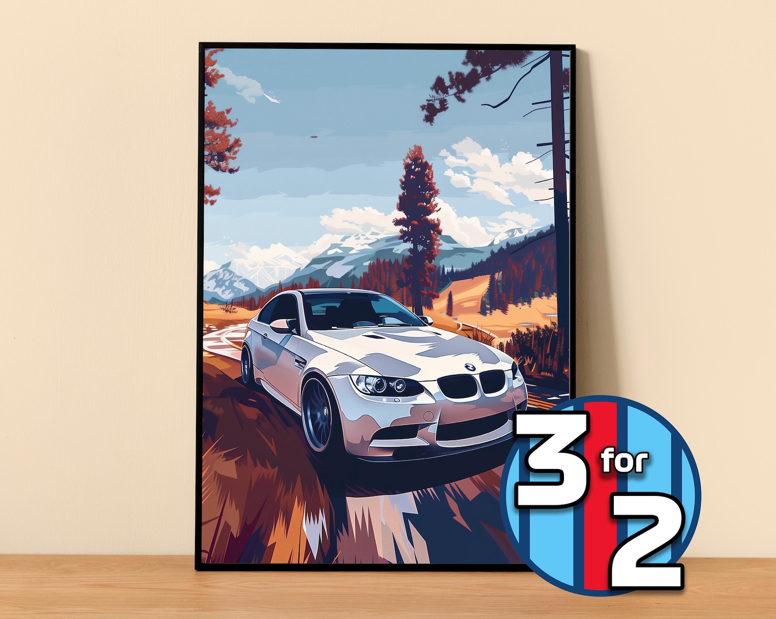 BMW Poster | M3 E92 Poster #5013.23 | BMW Wall Decor | BMW Art ...