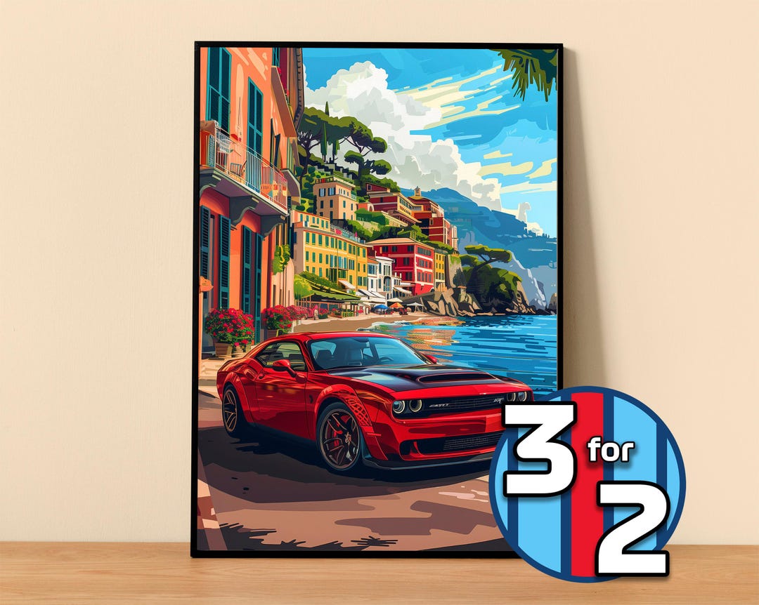Dodge Poster | Challenger SRT Hellcat Poster #9310.0 | Dodge Wall Decor ...