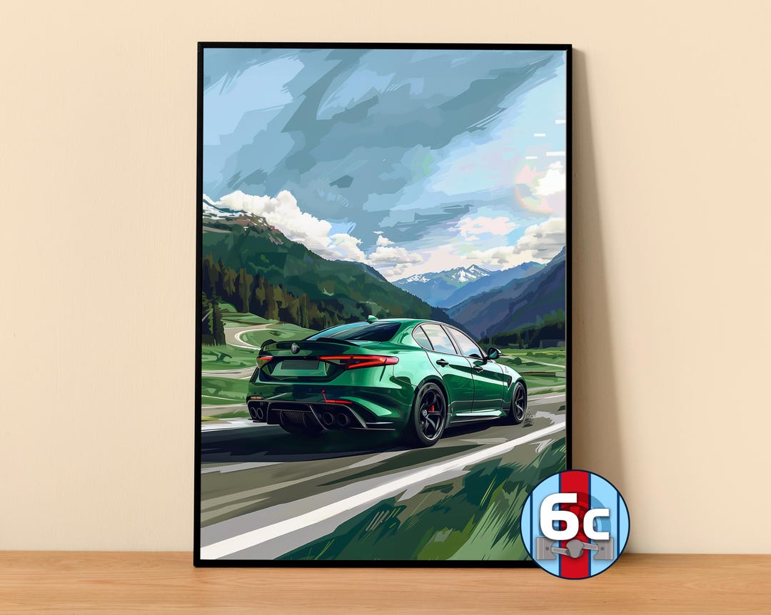 Alfa Romeo Poster | Giulia Quadrifoglio Poster #5110.0 | Alfa Romeo ...