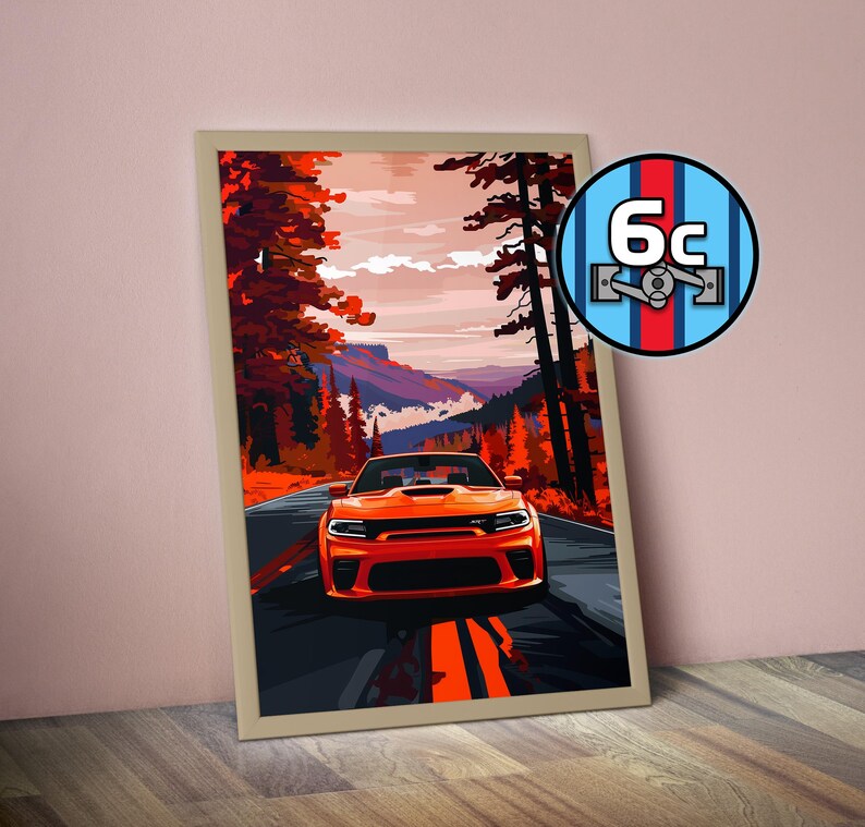 Dodge Poster | Charger SRT Hellcat Poster #5312.0 | Dodge Wall Decor ...