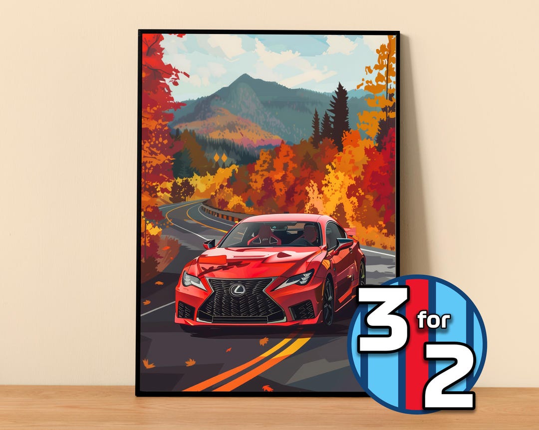 Lexus Poster | Lexus RC F Poster #5262.2 | JDM Wall Decor | JDM Art ...