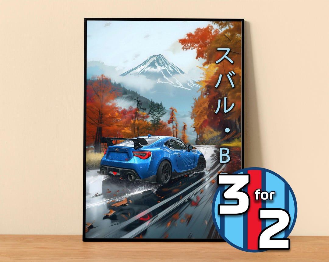 Subaru Poster | Subaru BRZ Poster #7231.0 | JDM Wall Decor | Jdm Art ...