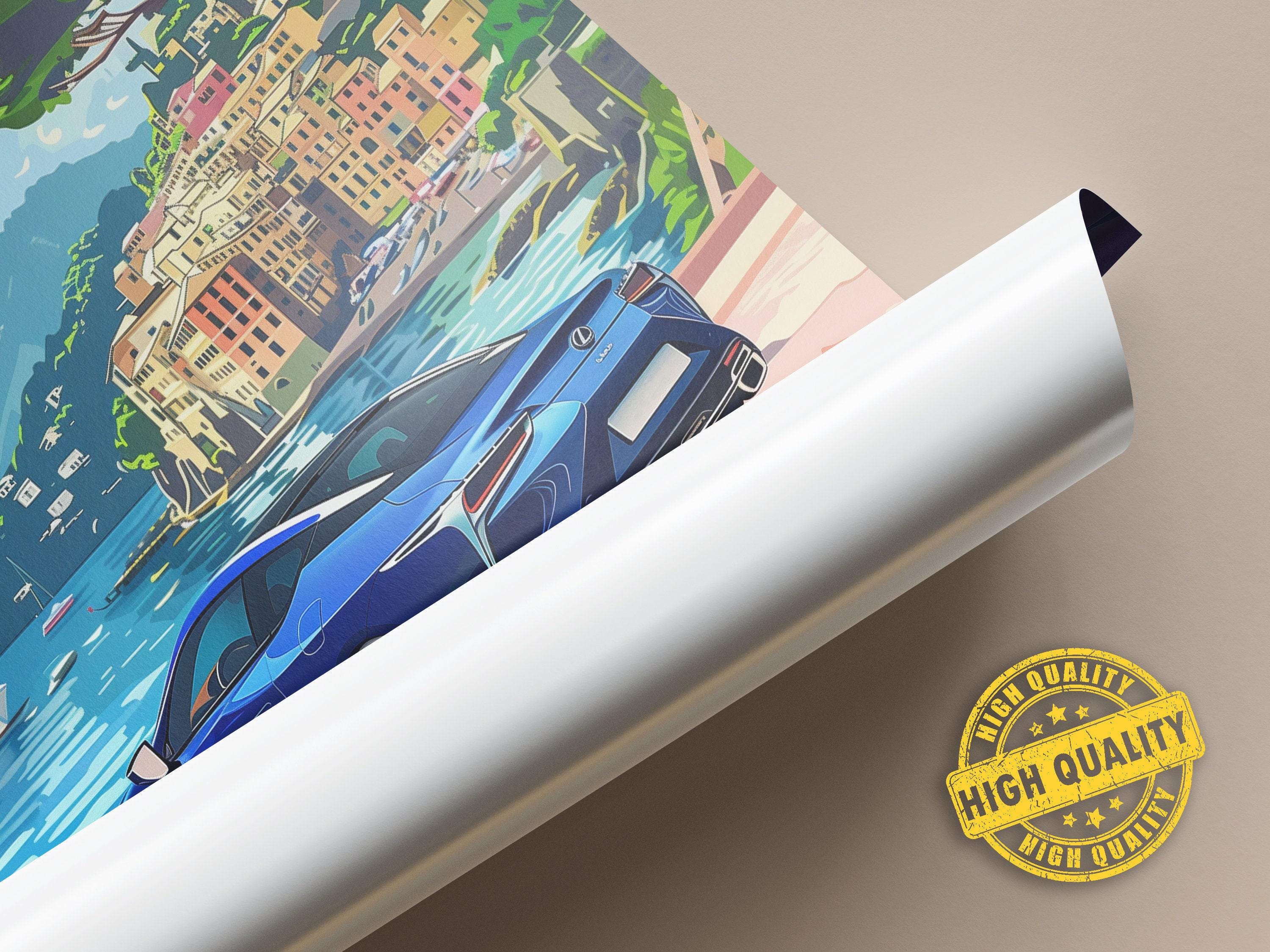 Lexus Poster LC500 Poster 9260.0 JDM Wall Decor JDM Art Illustration ...