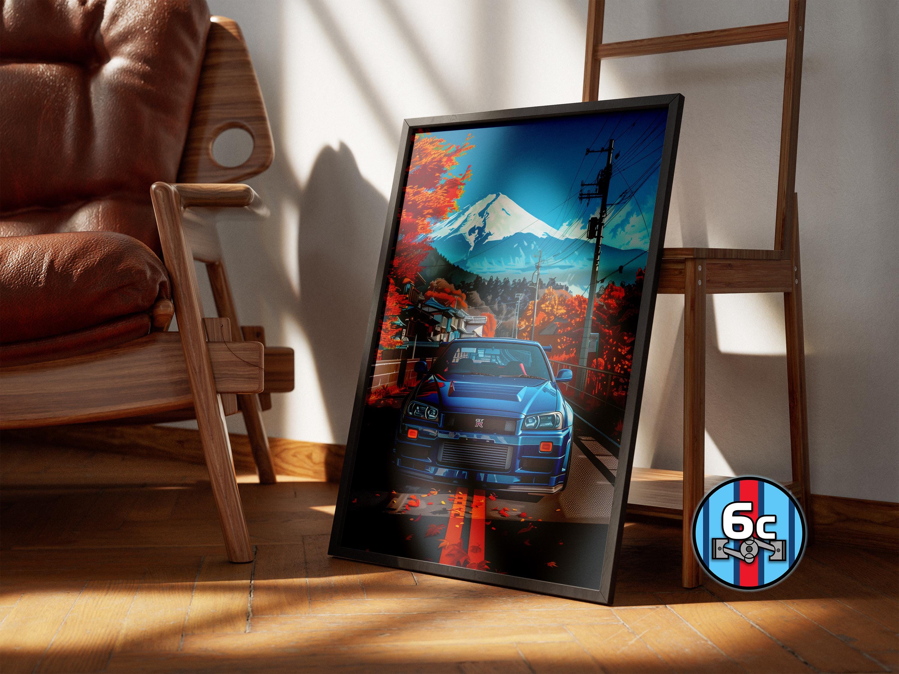 Nissan Poster | Skyline GT-R R34 Poster #5200.0 | JDM Wall Decor | JDM ...