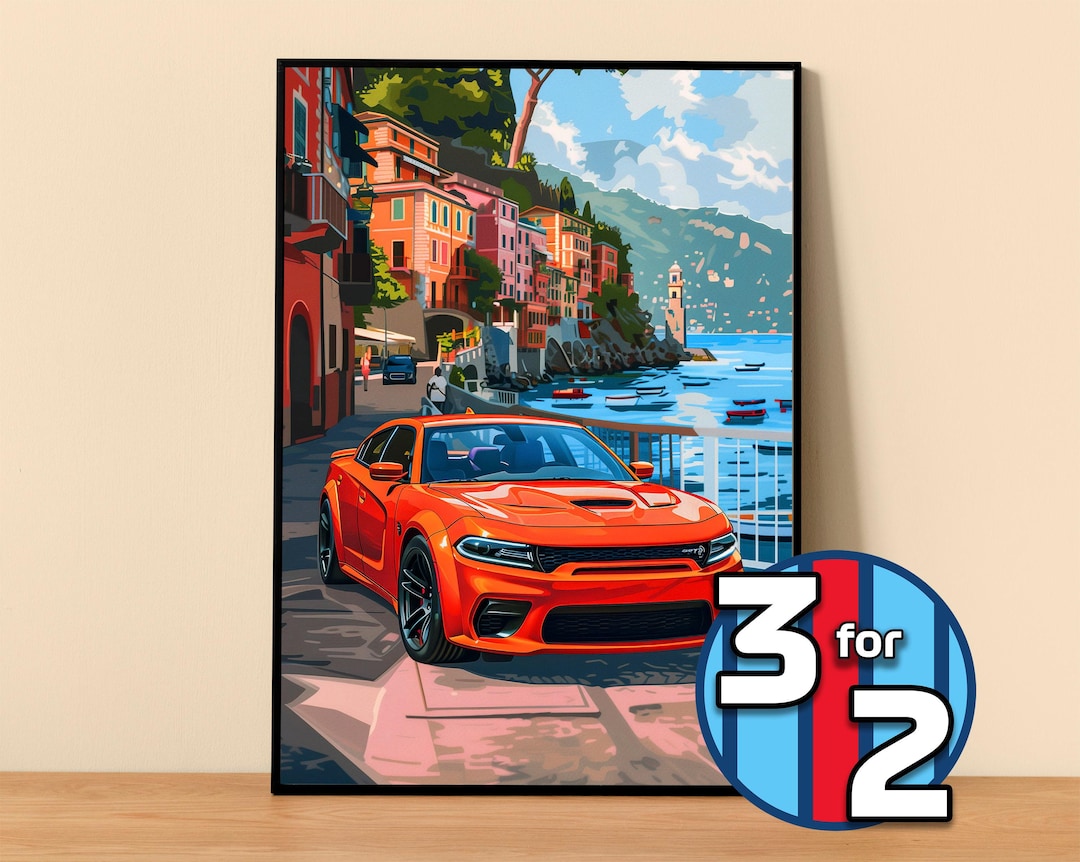 Dodge Poster | Charger SRT Hellcat Poster #9312.0 | Dodge Wall Decor ...