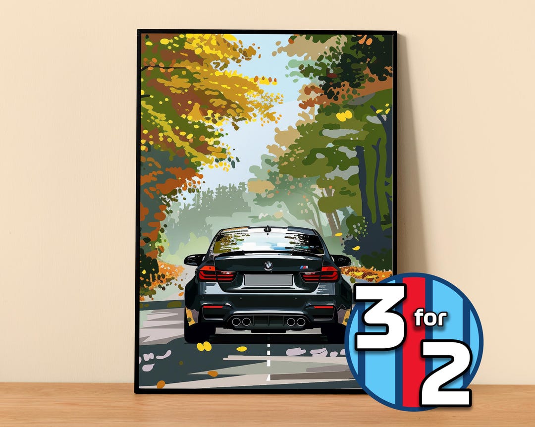 BMW Poster | M3 Competition F80 Poster #5013.17 | BMW Wall Decor | BMW ...