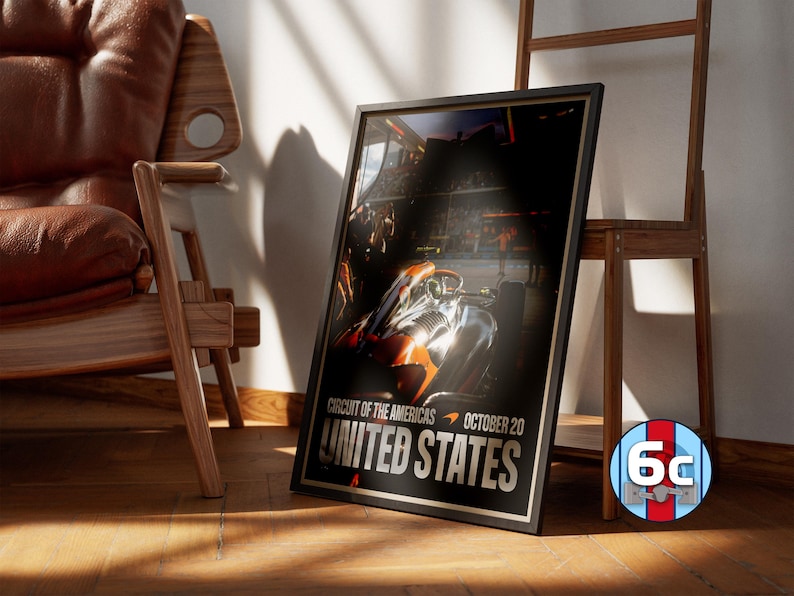 Mclaren F1 Poster Print | United States GP 2024 Austin Print | F1 ...