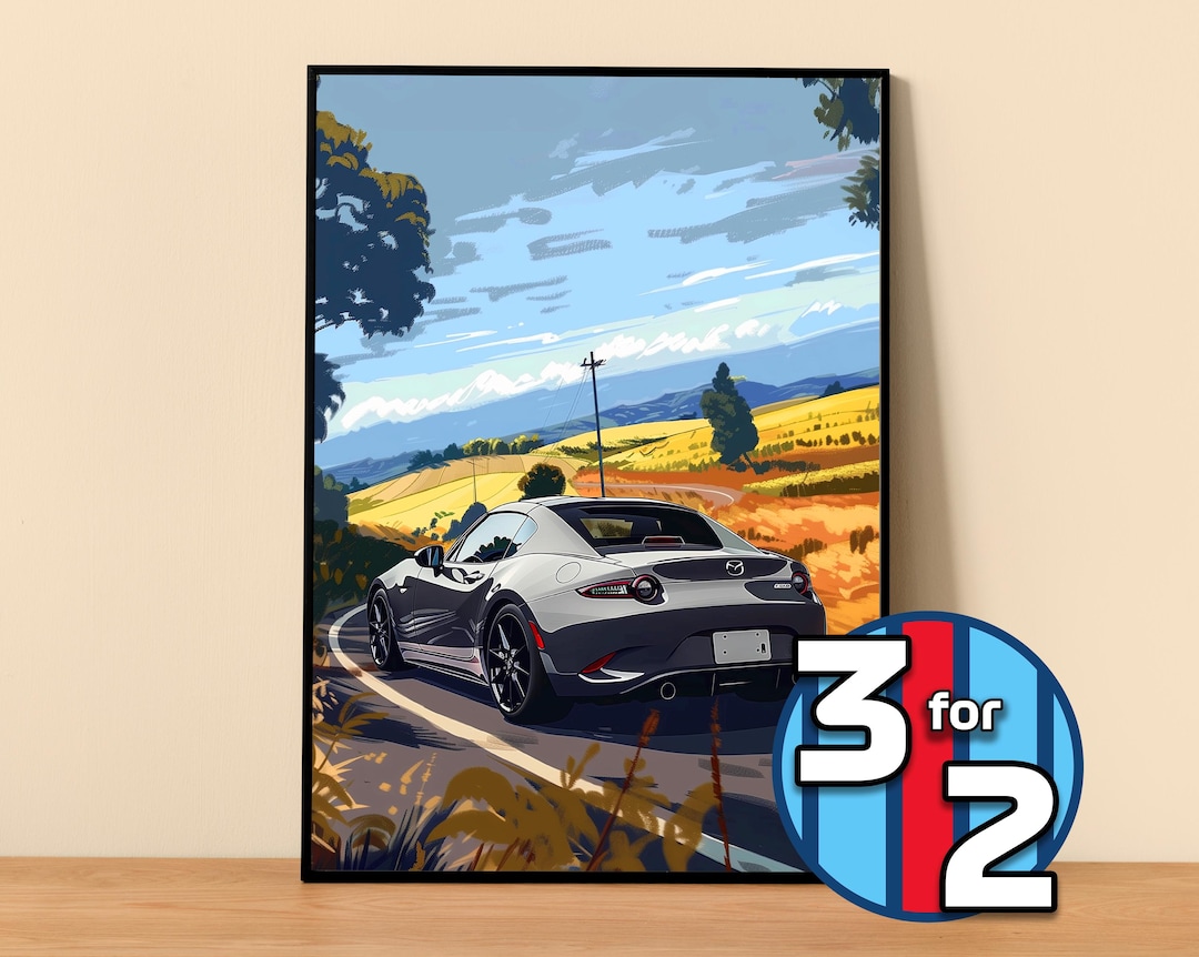 Mazda Poster | MX-5 RF ND Poster #5251.6 | Jdm Wall Decor | Jdm Art ...
