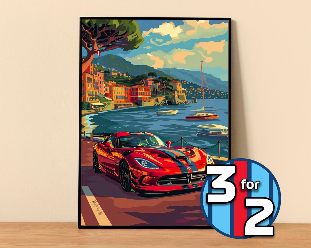 Dodge Poster | Viper ACR Poster #9311.0 | Dodge Wall Decor | Dodge Art ...