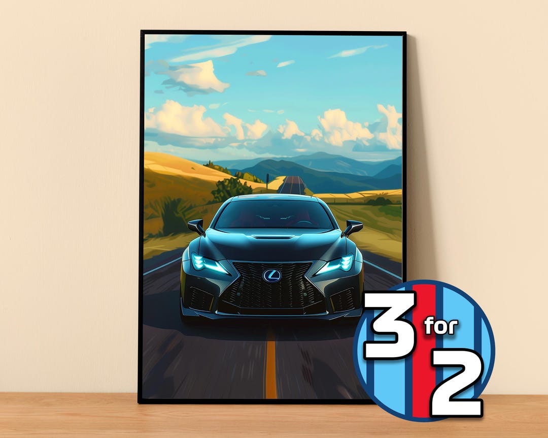 Lexus Poster | Lexus RC F Poster #5262.1 | JDM Wall Decor | JDM Art ...