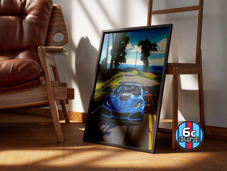 Chevrolet Poster | Corvette ZR1 C7 Poster #5320.2 | Corvette Wall Decor ...