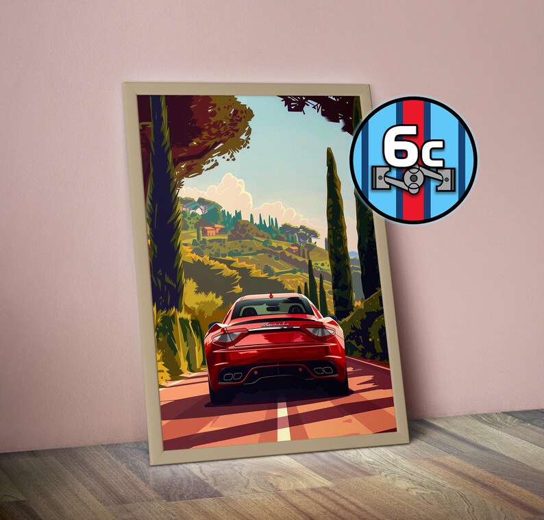 Maserati Poster | Granturismo Poster #5150.5 | Maserati Wall Decor ...