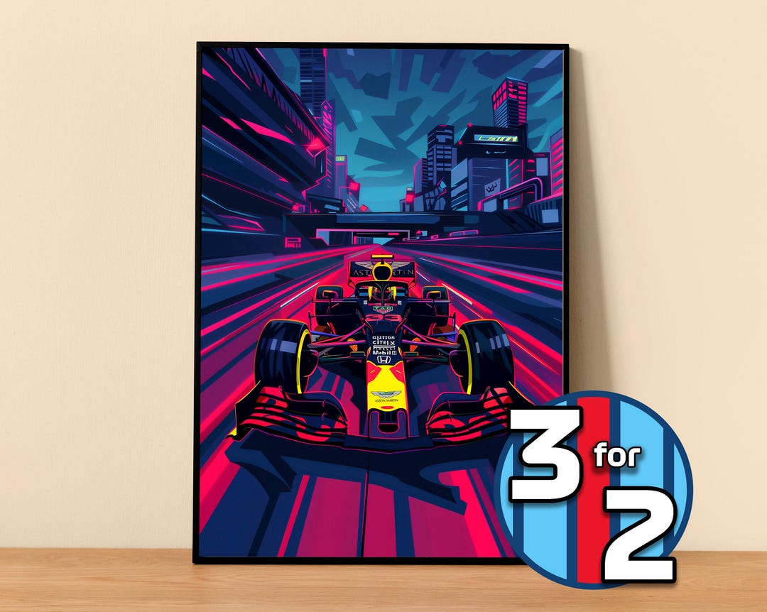 Red Bull F1 Poster #F1100 | Red Bull Racing Print | F1 Poster | Formula ...