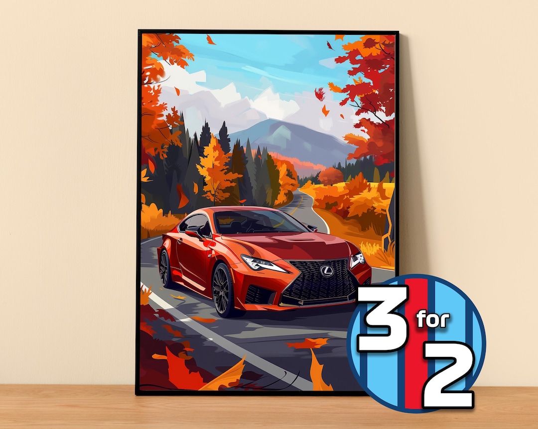 Lexus Poster | Lexus RC F Poster #5262.0 | JDM Wall Decor | JDM Art ...