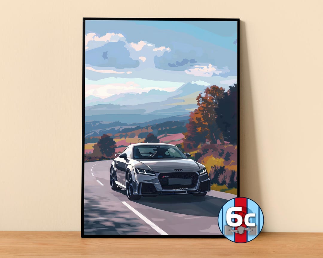 Audi Poster | TT RS Poster #5031.1 | Audi Wall Decor | Audi Art ...