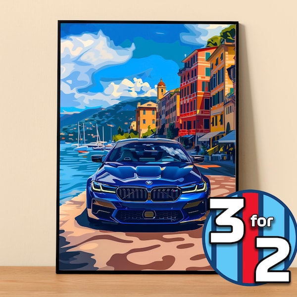 Bmw M5 Competition Digital Poster - Etsy