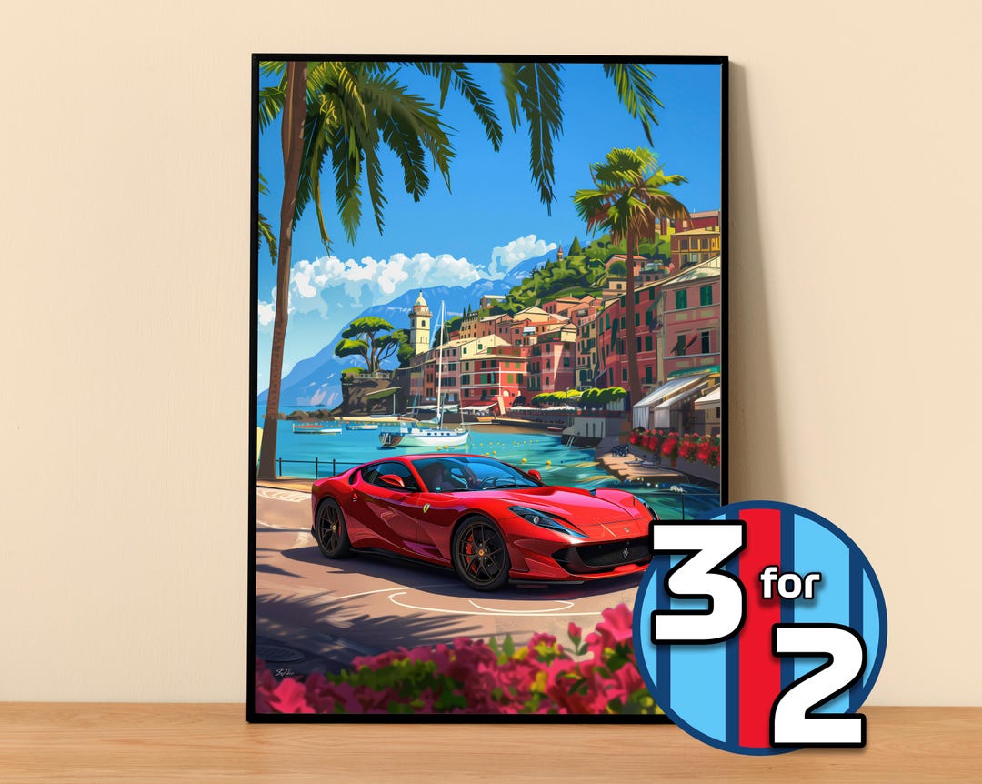 Ferrari Poster | 812 Superfast Poster #9105.0 | Ferrari Wall Decor ...