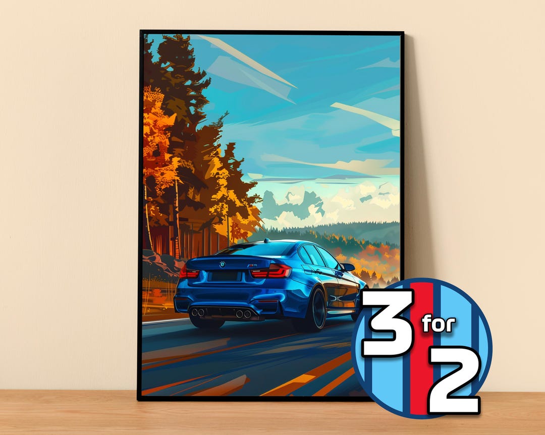 BMW Poster | M3 Competition F80 Poster #5013.15 | BMW Wall Decor | BMW ...