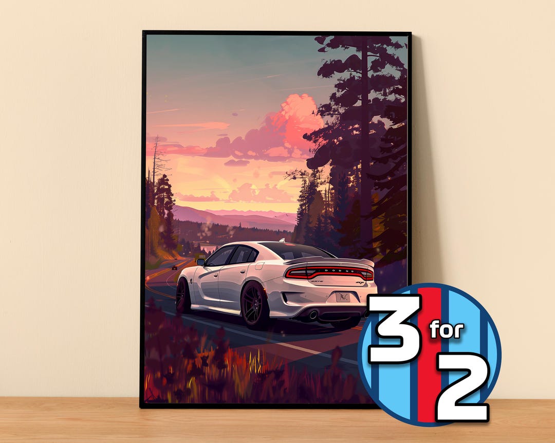 Dodge Poster | Charger SRT Hellcat Poster #5312.5 | Dodge Wall Decor ...