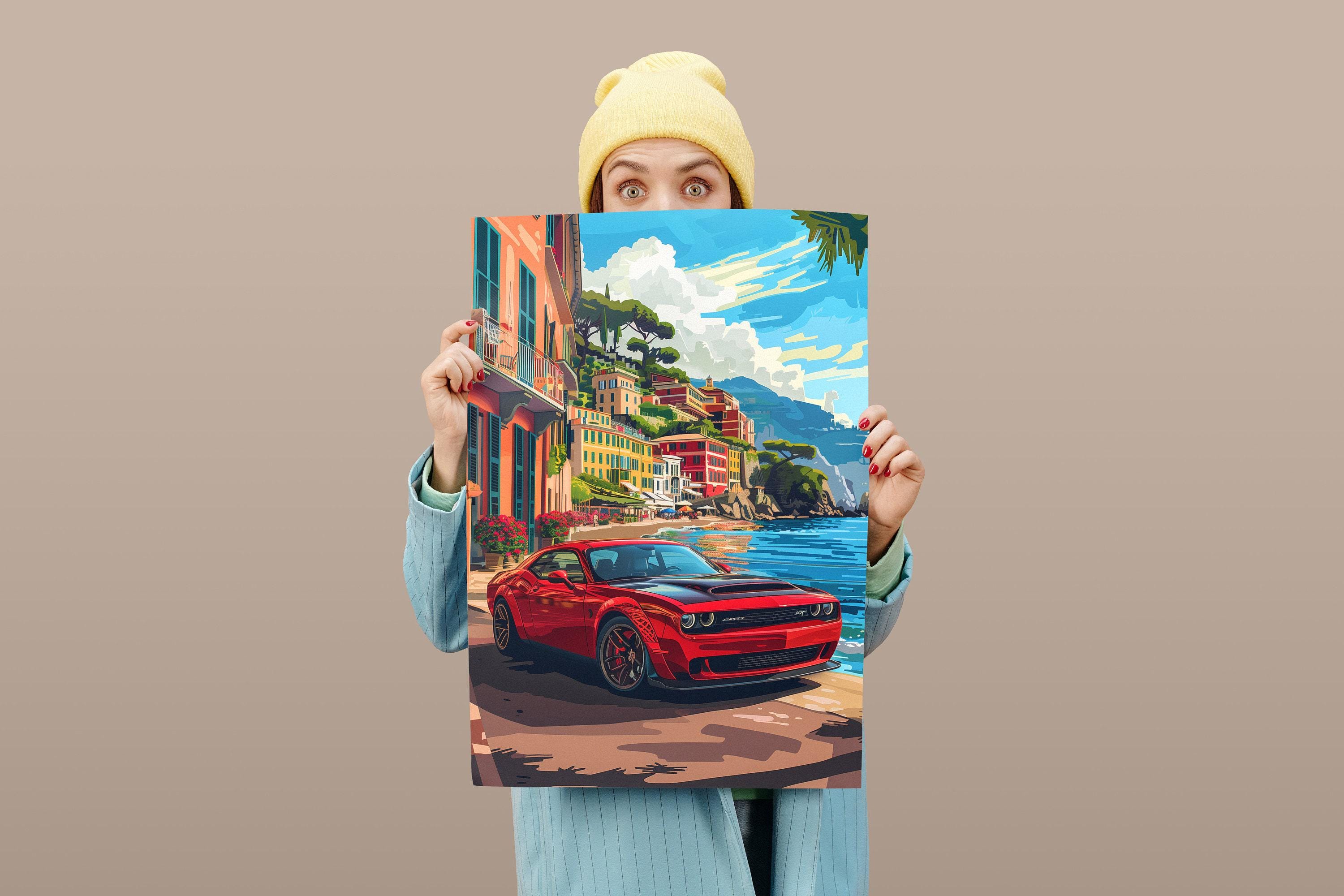 Dodge Poster | Challenger SRT Hellcat Poster #9310.0 | Dodge Wall Decor ...
