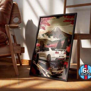 Nissan Poster | Skyline GT-R R34 Poster #5200.5 | JDM Wall Decor | JDM ...