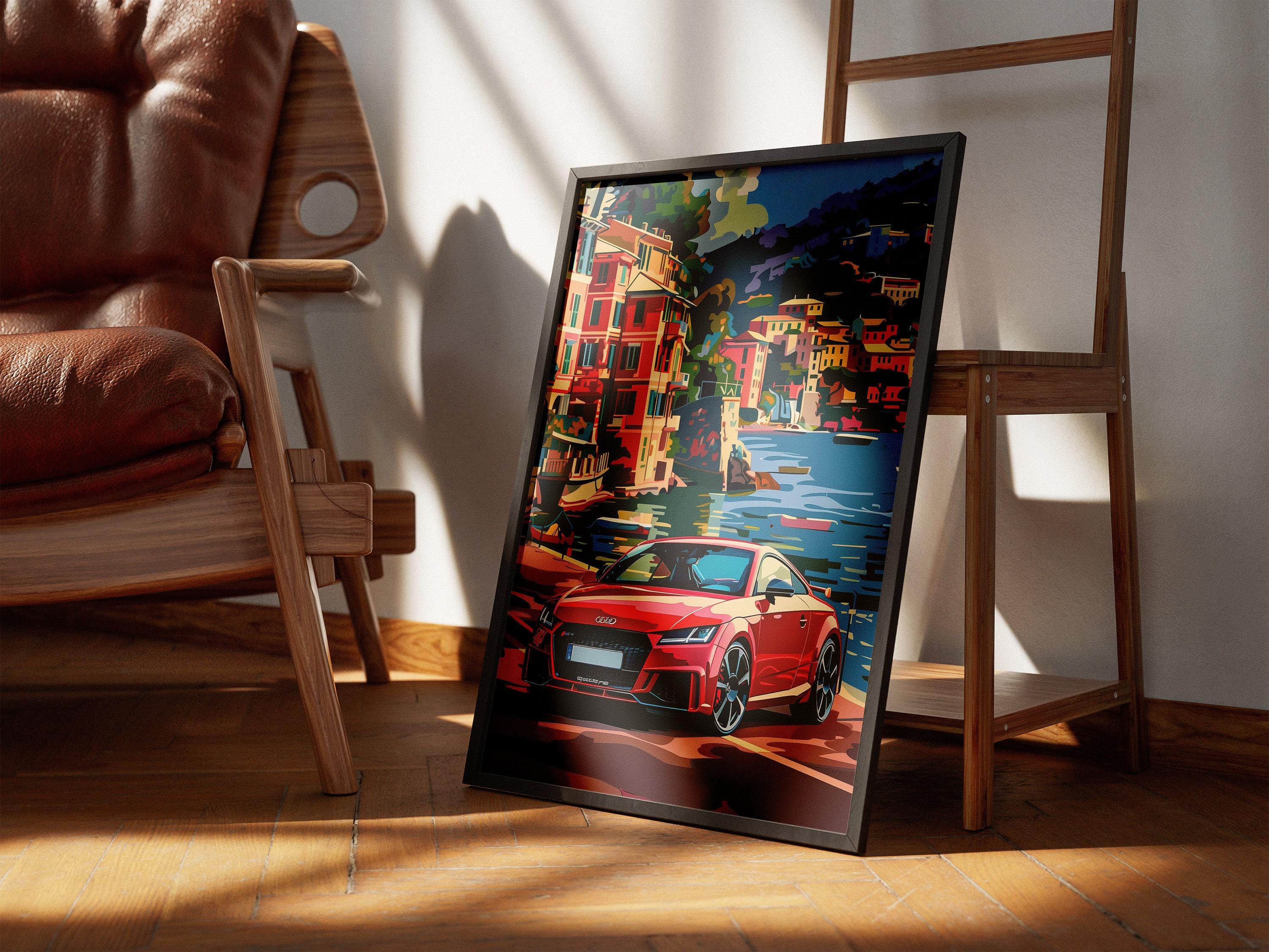 Audi Poster TT RS Poster 9031.0 Audi Wall Decor Audi Art Illustration ...