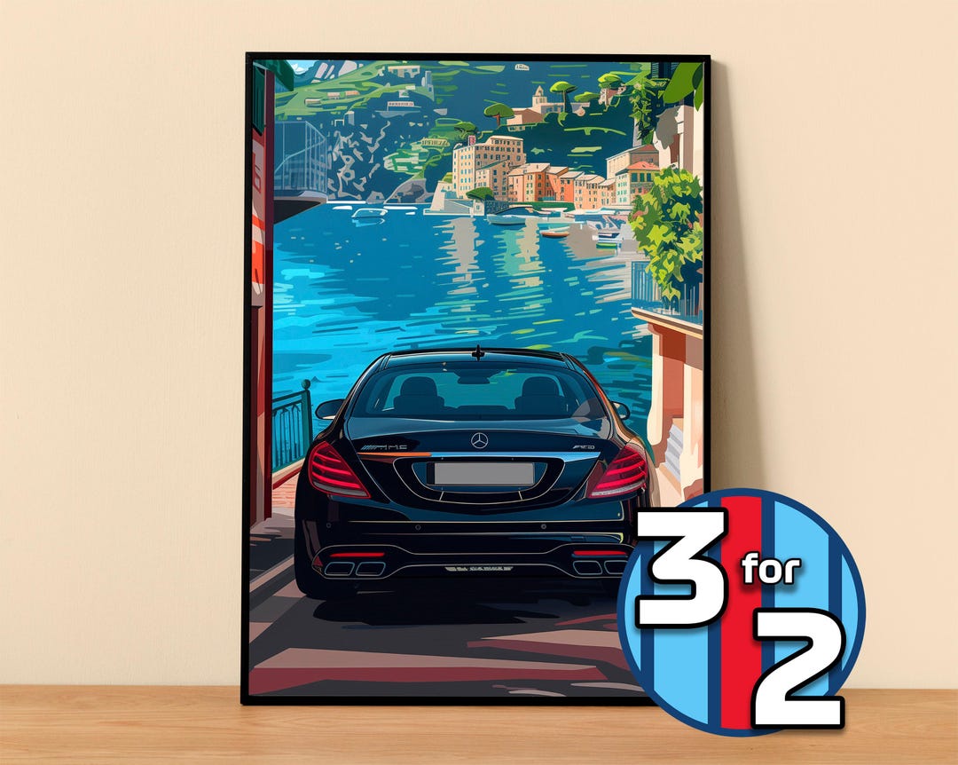 Mercedes Poster | S63 AMG Poster #9007.1 | Mercedes Wall Decor ...