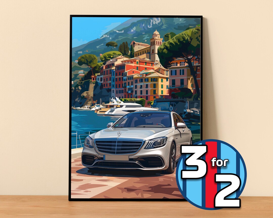 Mercedes Poster | S63 AMG Poster #9007.0 | Mercedes Wall Decor ...