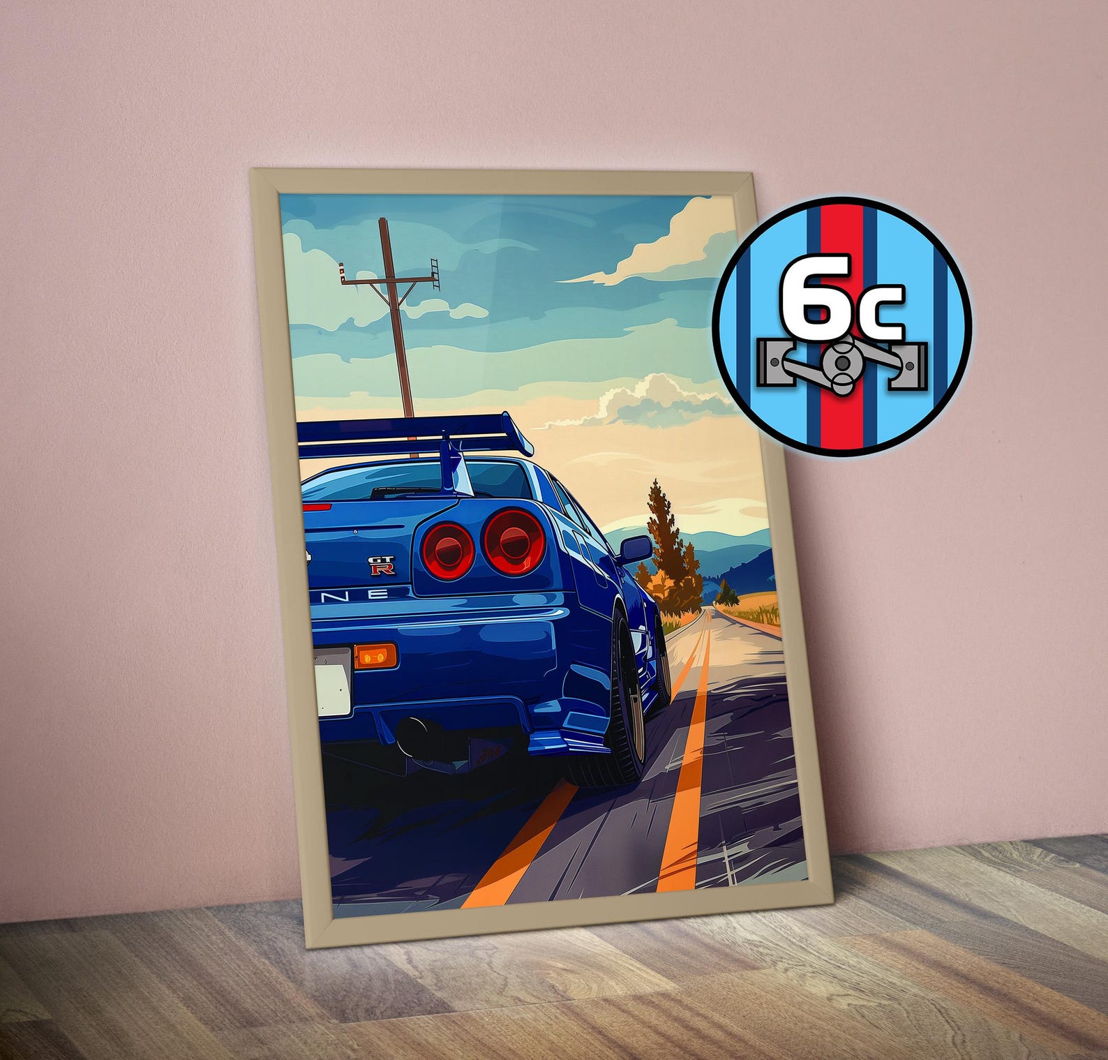Nissan Poster | Skyline GT-R R34 Poster #5200.1 | JDM Wall Decor | JDM ...