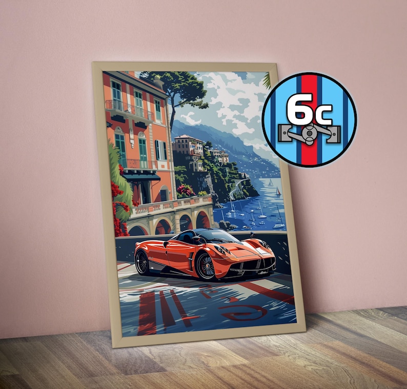 Pagani Poster | Huayra Poster #9130.0 | Pagani Wall Decor | Pagani Art ...