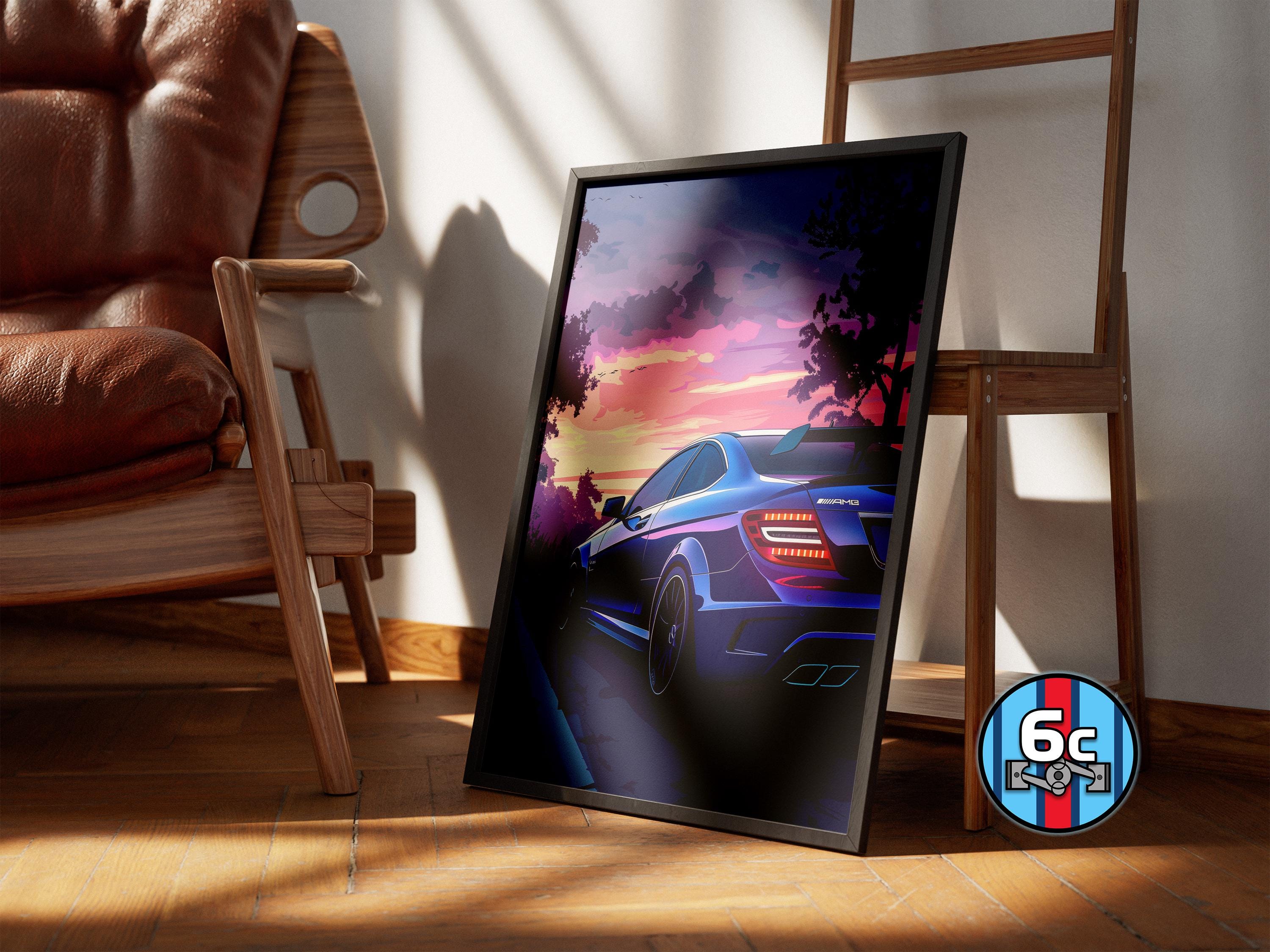 Mercedes Poster | C63 Kompressor AMG Poster #5001.3 | Mercedes Wall ...