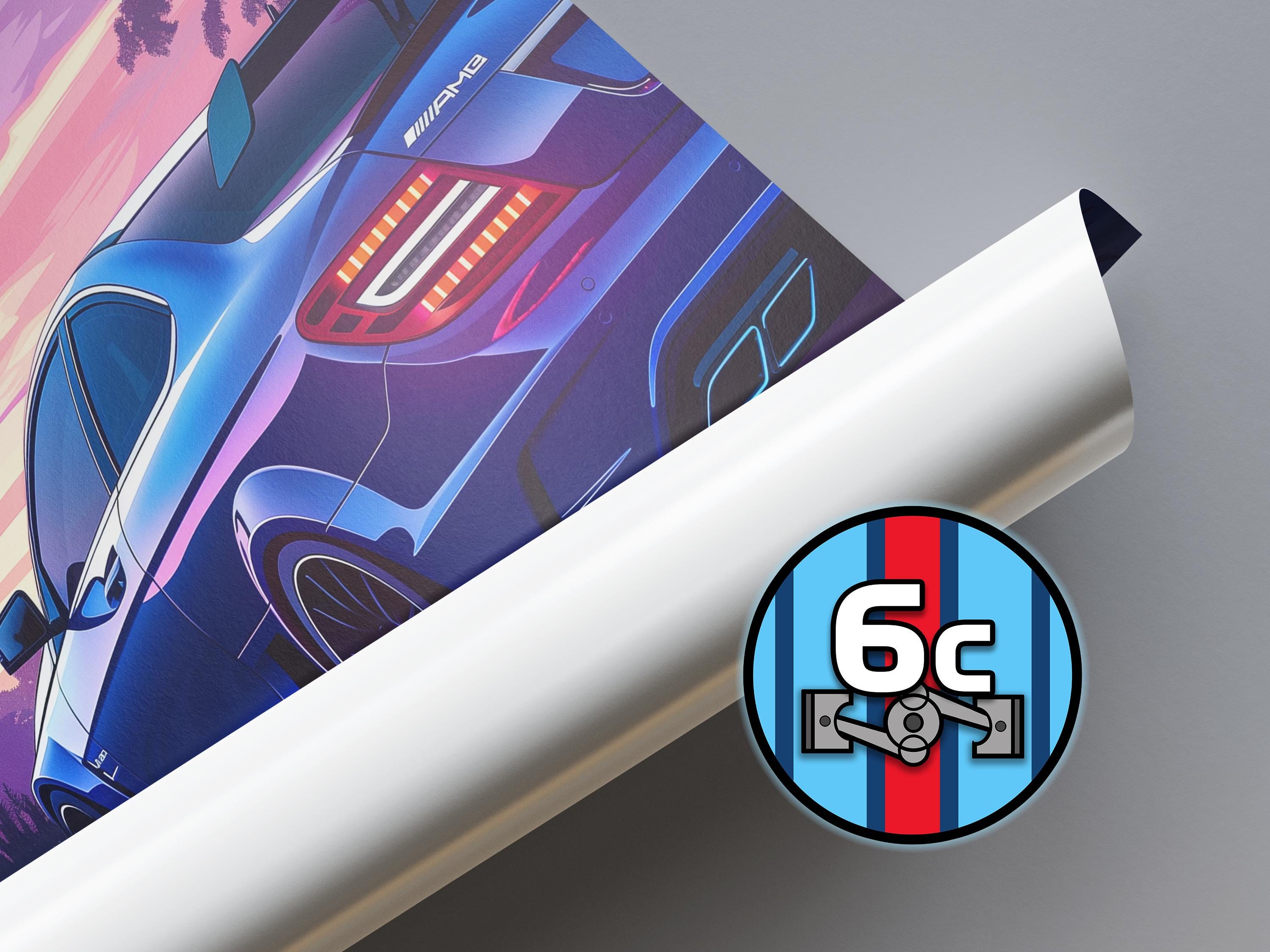 Mercedes Poster | C63 Kompressor AMG Poster #5001.3 | Mercedes Wall ...
