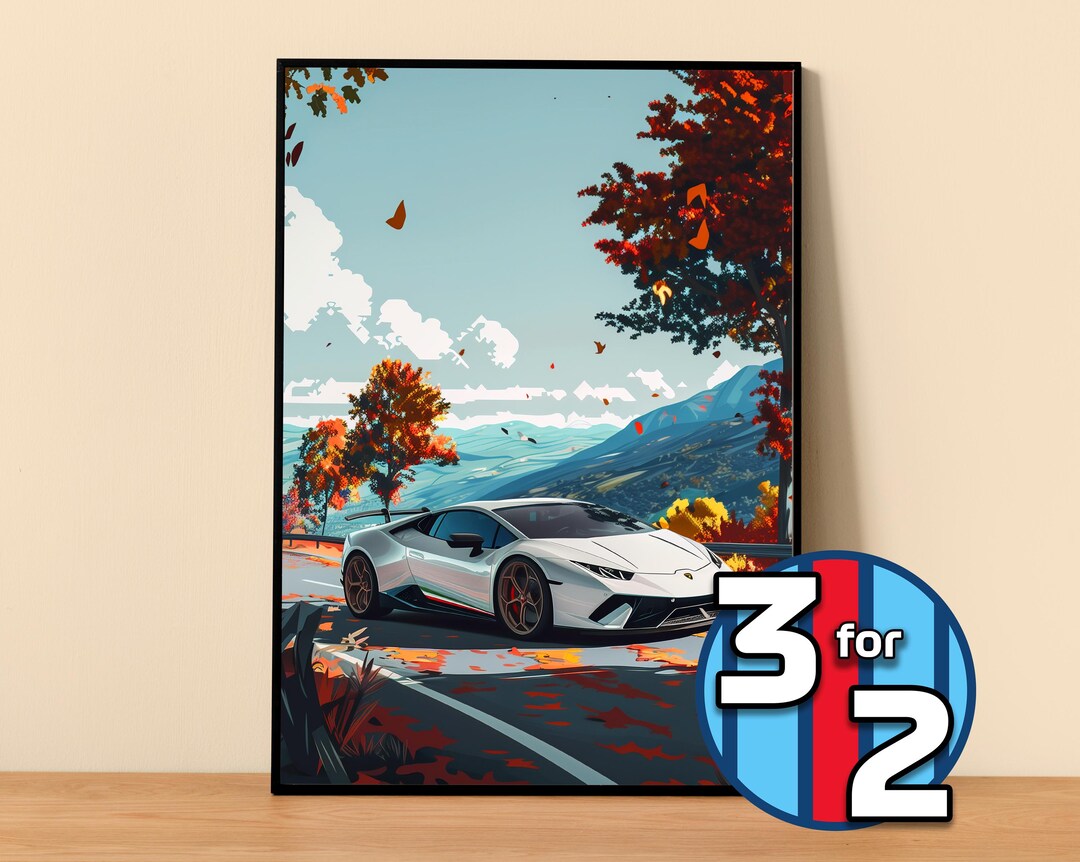 Lamborghini Poster | Huracán Performante Poster #5121.3 | Lamborghini ...