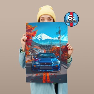 Nissan Poster | Skyline GT-R R34 Poster #5200.0 | JDM Wall Decor | JDM ...