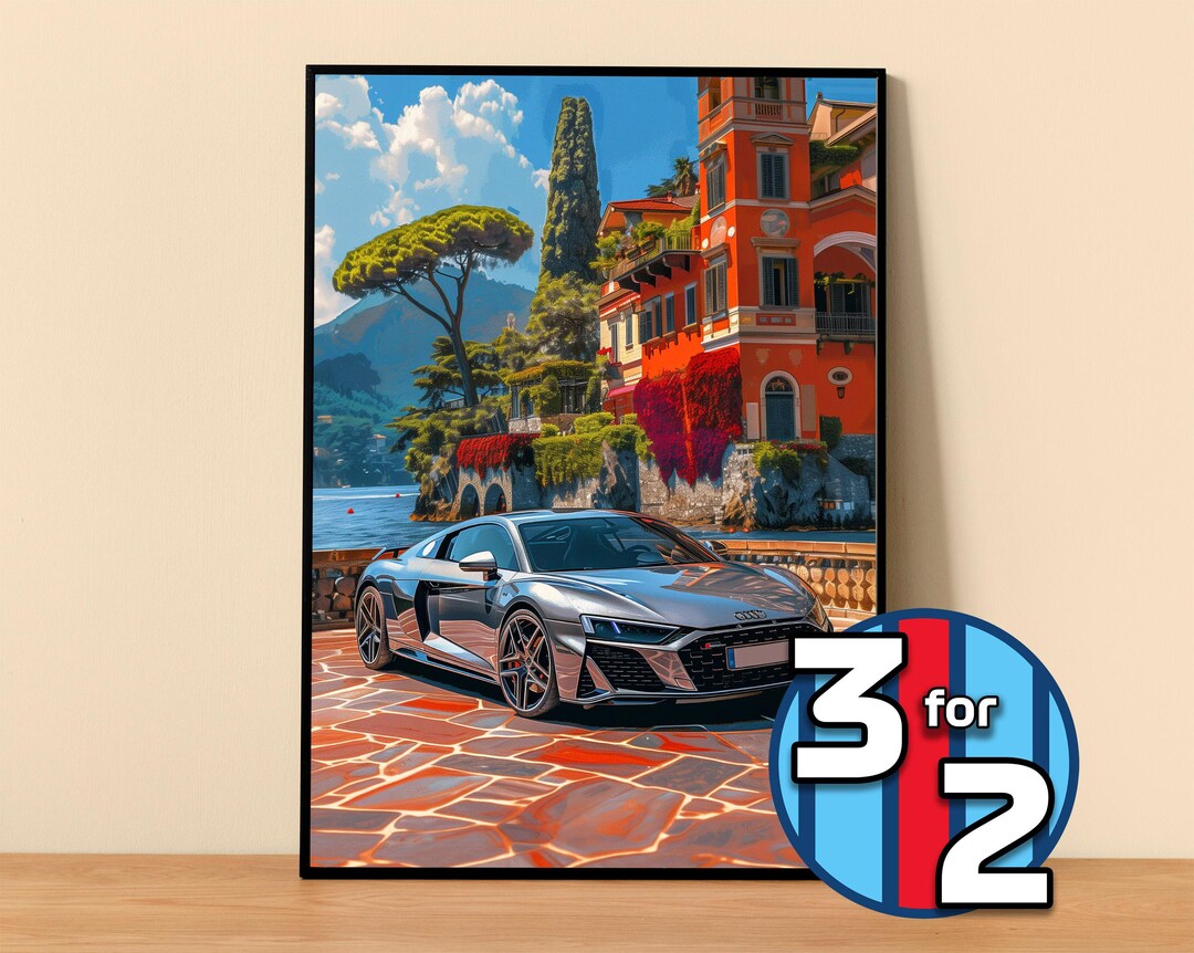 Audi Poster | R8 V10 Poster #9030.0 | Audi Wall Decor | Audi Art ...