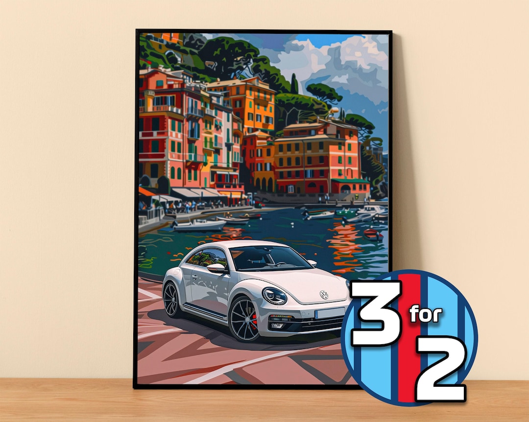 Volkswagen Poster | Beetle R Line Poster #9021.1 | VW Wall Decor | VW ...