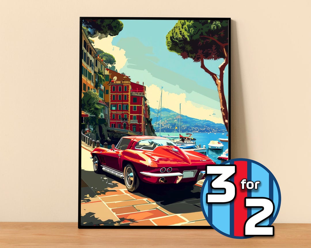 Chevrolet Poster | Corvette Stingray C2 Poster #9320.6 | Corvette Wall ...