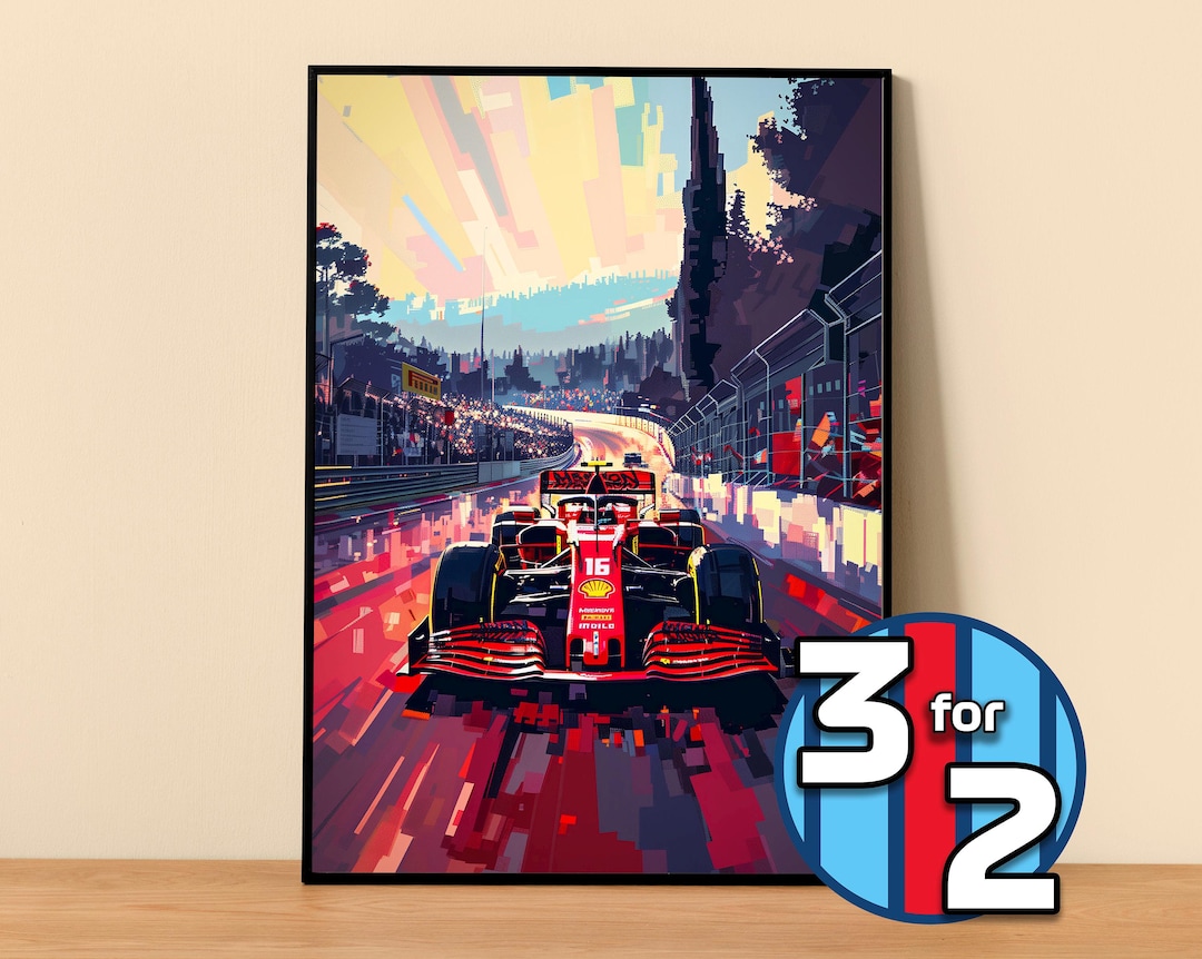 Ferrari F1 Poster #F1003 | Scuderia Ferrari Print | F1 Poster | Formula ...