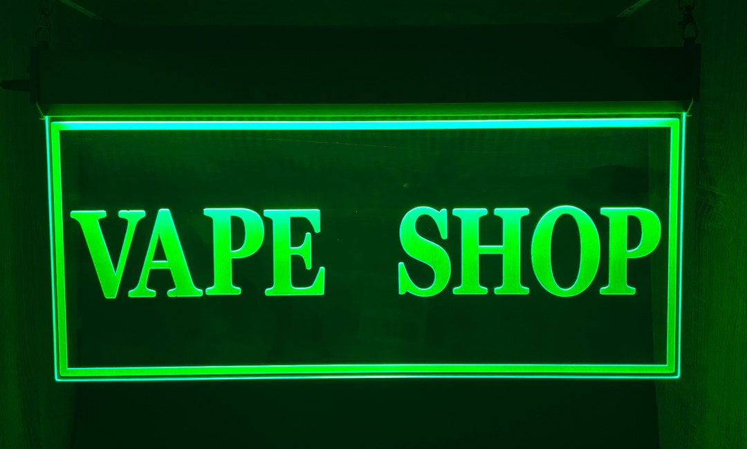 Vape Shop Led Signs Neon Light Window Hanging Display Large 10x20accept ...