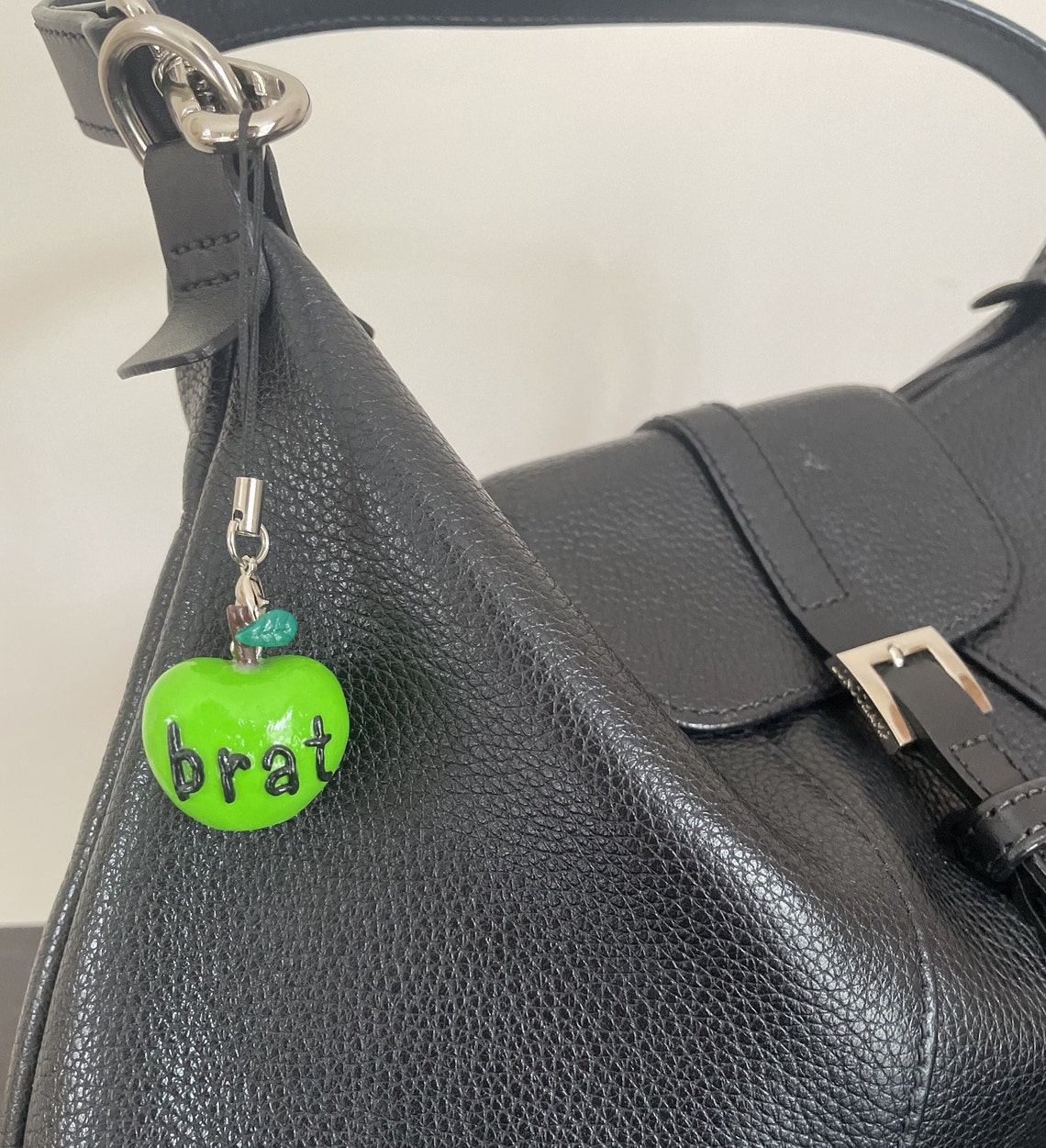 Brat Apple Charli XCX Inspired Keyring - Etsy