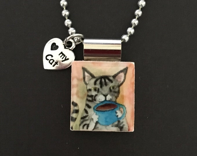 Kitty Jewelry Kitty Pendant Handmade Kitty Necklace Kitty - Etsy