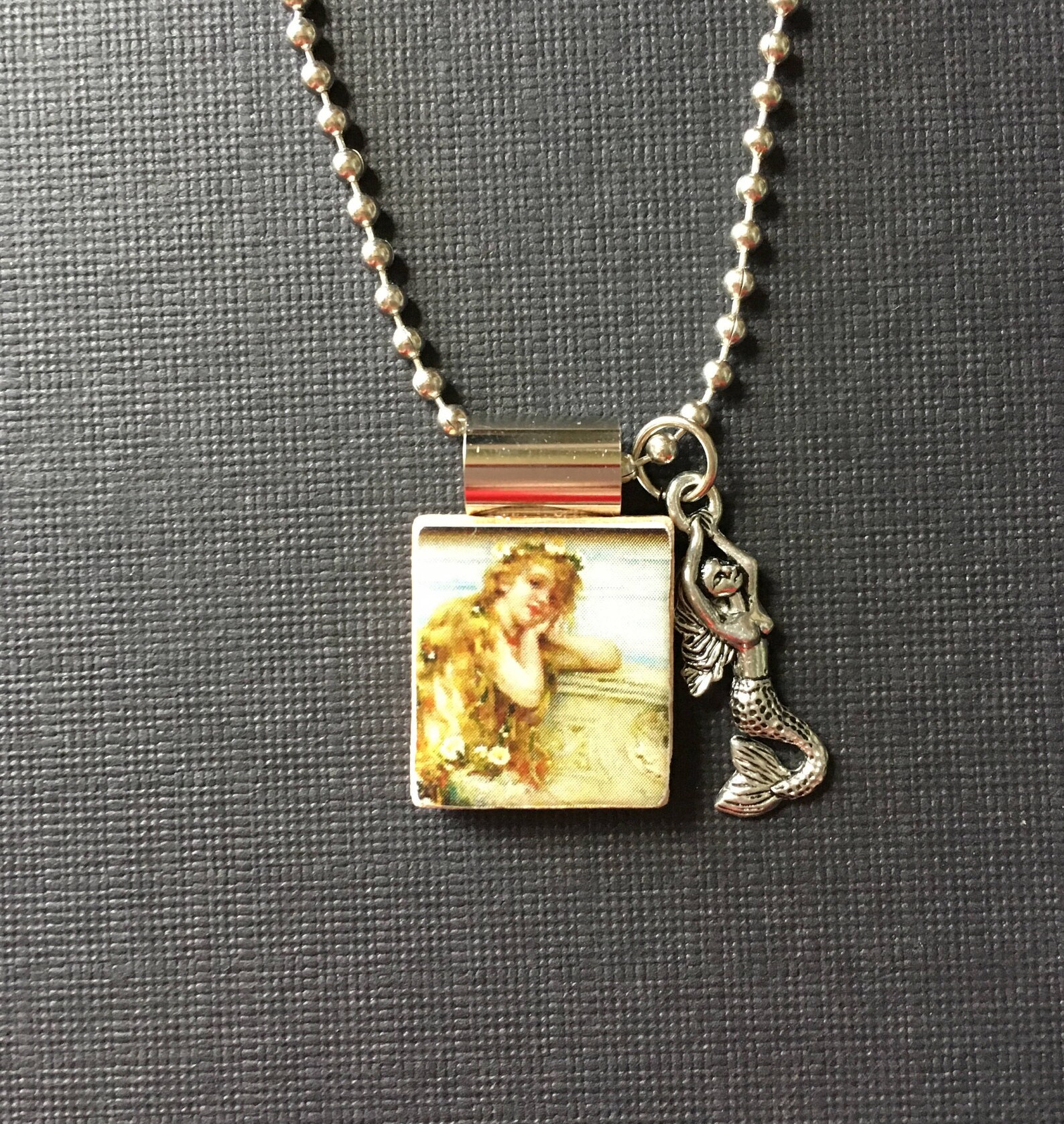 Handmade Mermaid Jewelry Mermaid Necklace Recycled Scrabble - Etsy