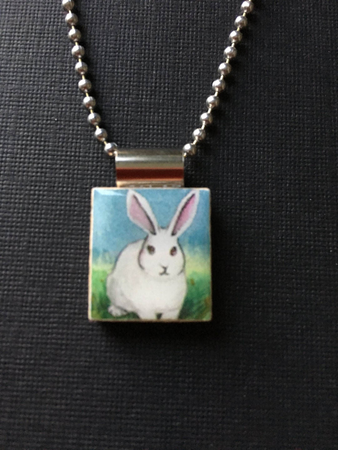 Bunny Pendant, Handmade Easter Jewelry, Handmade Bunny Necklace, Easter ...