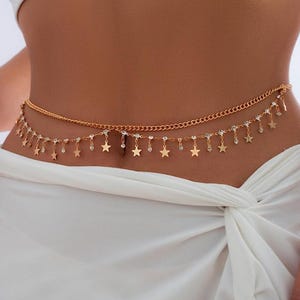 Gold Belly Chain ,dainty Waist Chain , Beach Bikinis Festival ...