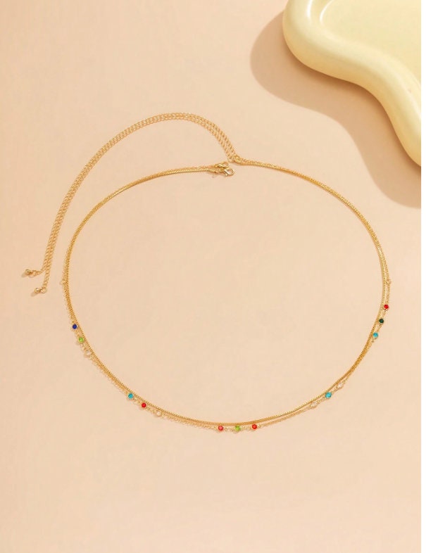 Double Layered Belly Chain S • Body Jewellery • Holiday Accessories ...