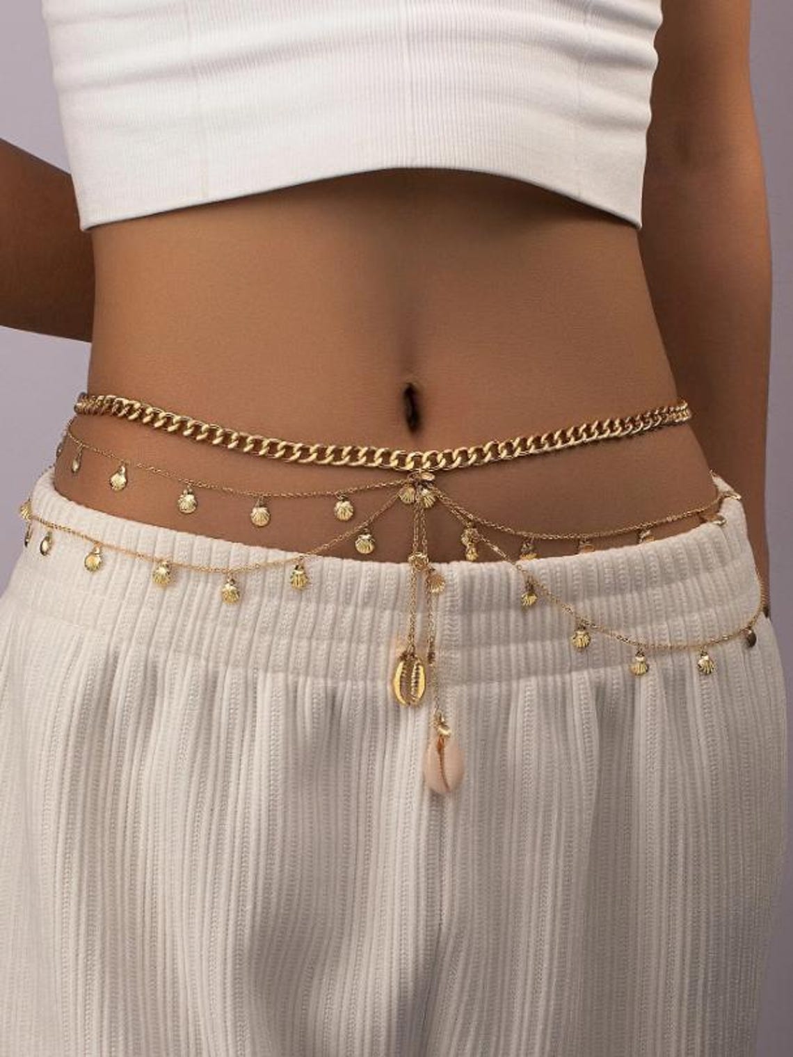 Gold Belly Chain ,dainty Waist Chain , Beach Bikinis Festival ...